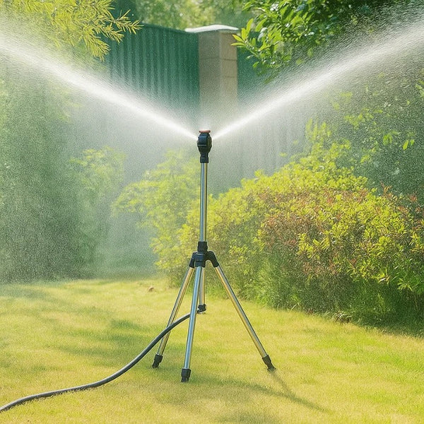 High-Pressure Rotating Tripod Sprinkler – jomhome.co