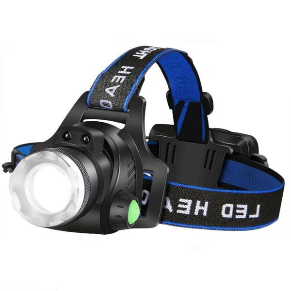 990000LM Rechargeable LED Headlamp Zoomable Torch Tactical Headlight F ...